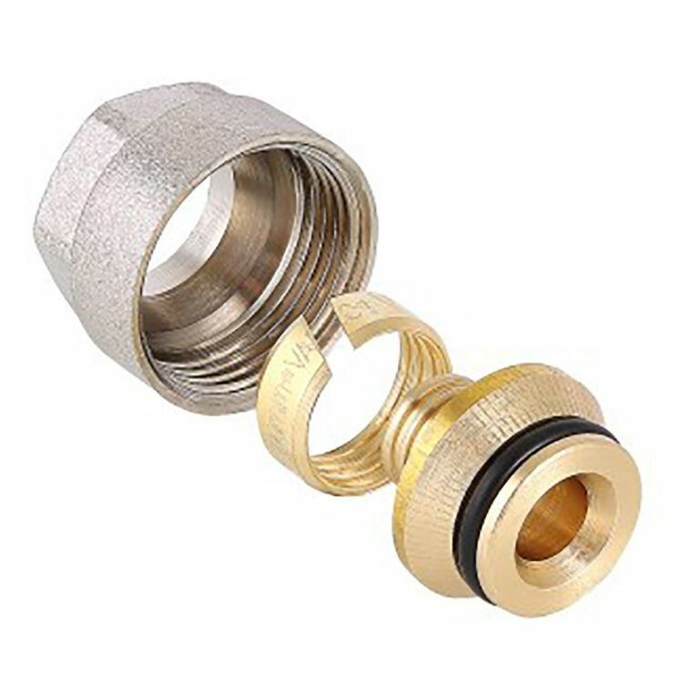 Соединитель евроконус VALTEC для пластиковой трубы D16х2"