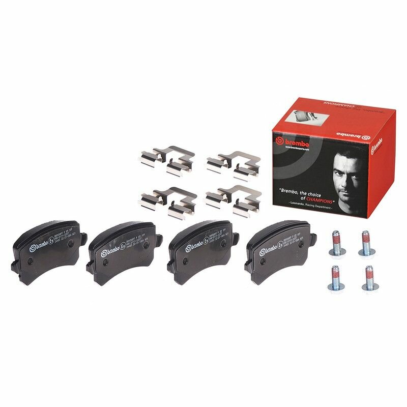 Тормозные колодки дисковые задние BREMBO P85109 для а/м AUDI Q3, Volkswagen Passat