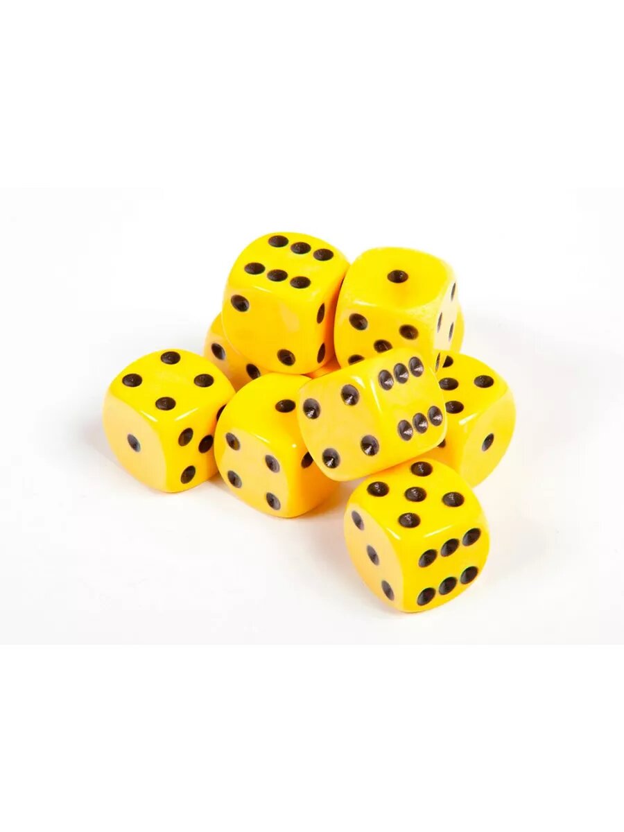 Набор из 10 кубиков D6, 16мм