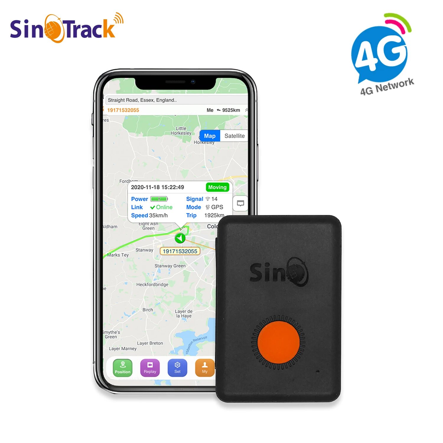 4G SinoTrack ST-904L Mini Builtin Battery Waterproof GPS Tracker для детей, личный автомобиль, с бесплатным приложением для отслеживания