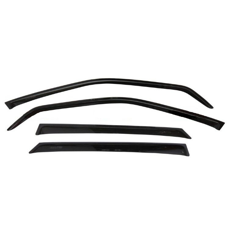 Дефлектор двери (ветровики) для ВАЗ Lada Priora SD/HB (седан / хэтчбэк) (удлиненные передние ветровики)