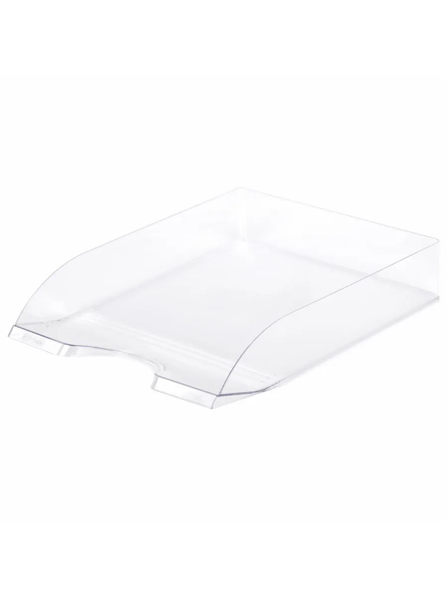 Лоток горизонтальный для бумаг СТАММ Дельта ЛТГ-30463 А4 прозрачный, полистирол, 315х250х60 мм