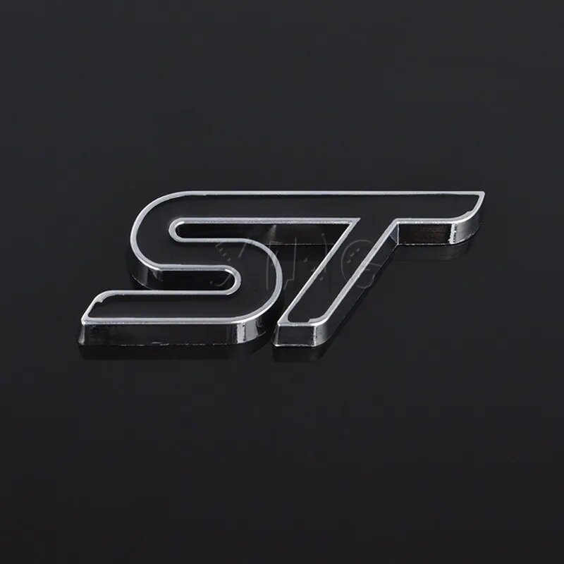 Хромированная Автомобильная наклейка из АБС-пластика, Спортивная эмблема, автомобильный значок, наклейка для Ford логотип ST Fiesta Ecosport 2009-2015, аксессуары для автостайлинга Focus For Black ST