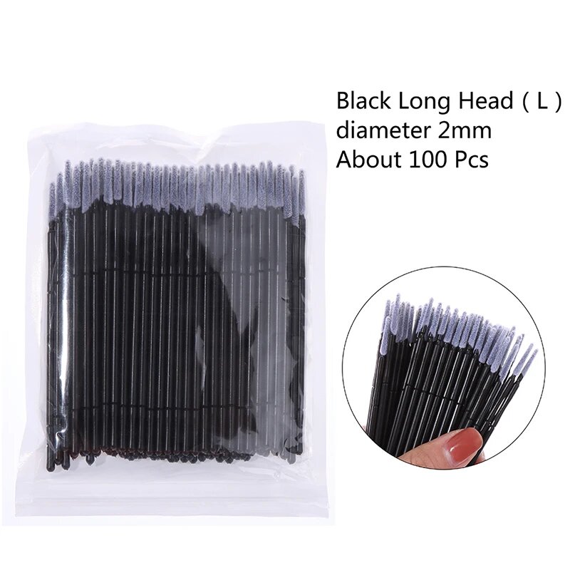 Одноразовые аппликаторы для наращивания ресниц LANBENA Black Long