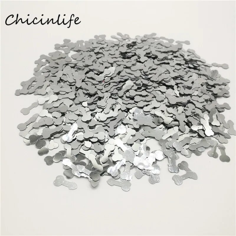 Конфетти Chicinlife для вечеринки Silver