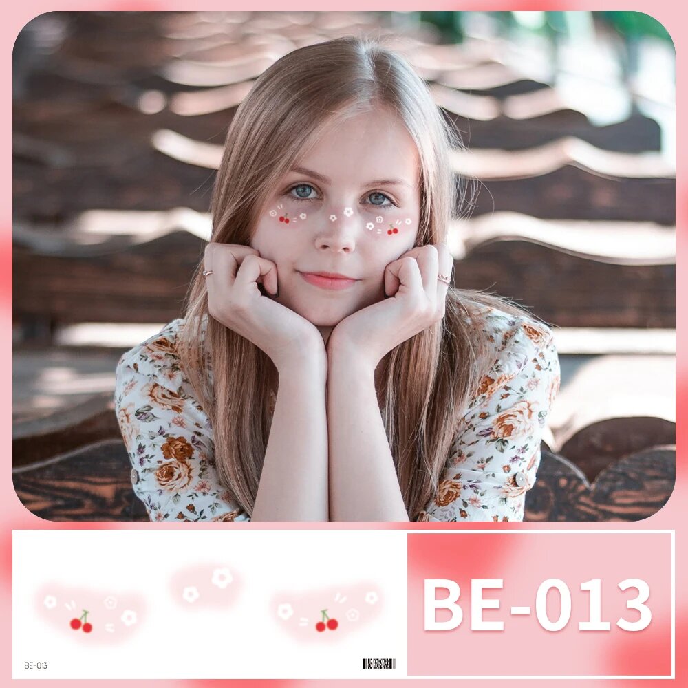 Временные татуировки веснушки и сердечки Rocooart BE-013