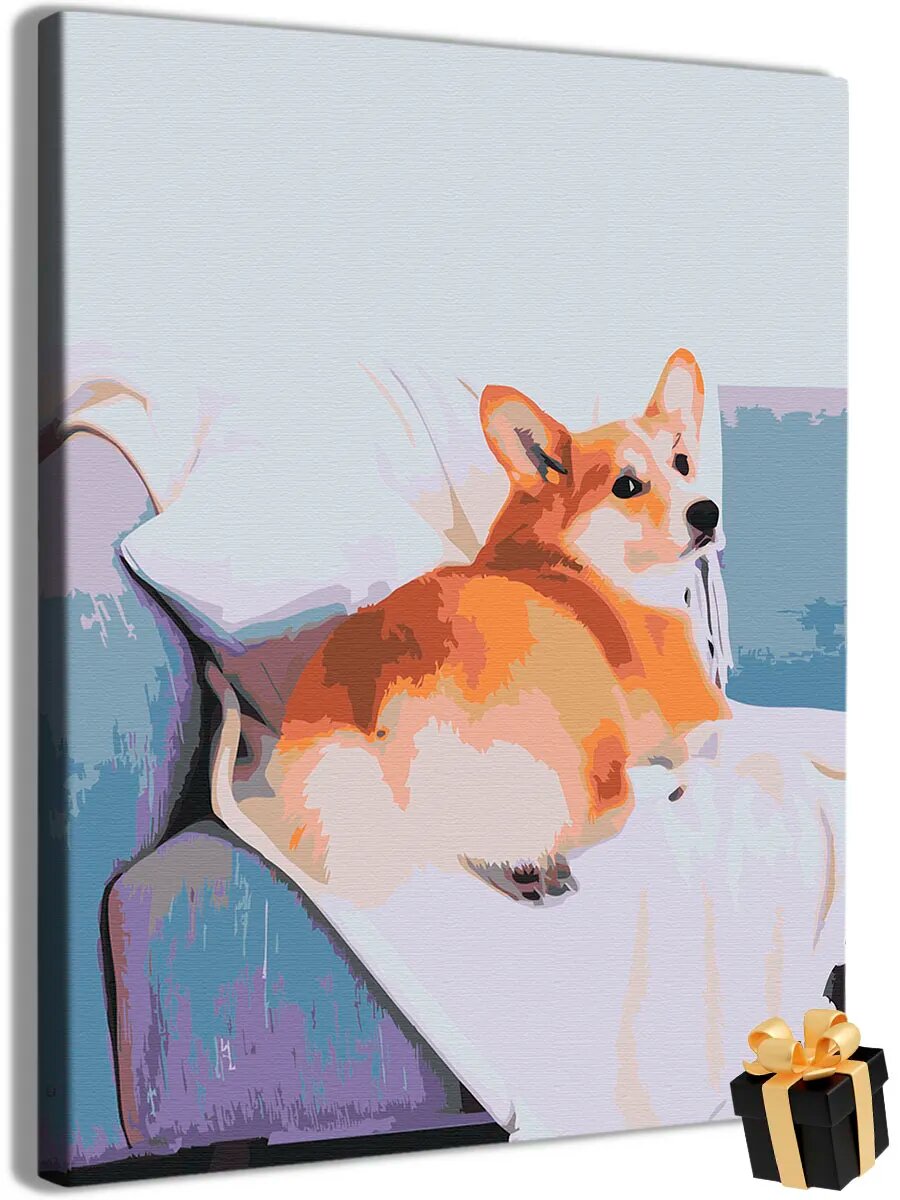 Картины по номерам Корги