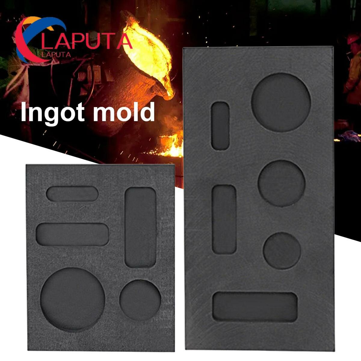 Изложница для слитков из жаропрочного плавления, литья, очистки металла, графита, изложницы