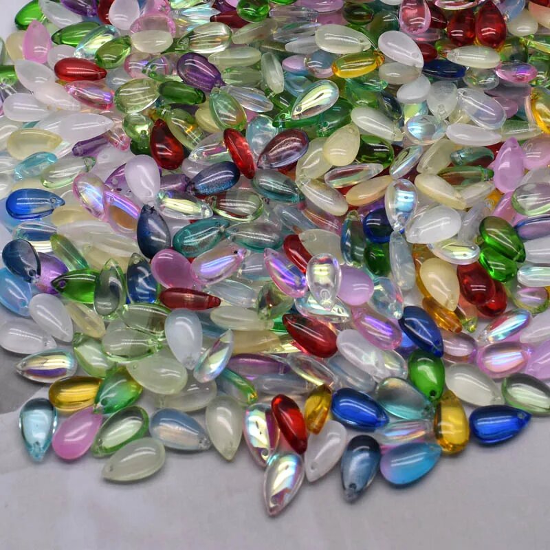 Чешские стеклянные бусины капли воды YanQi 8x14 мм 30pcs, DSD-4-8x14mm