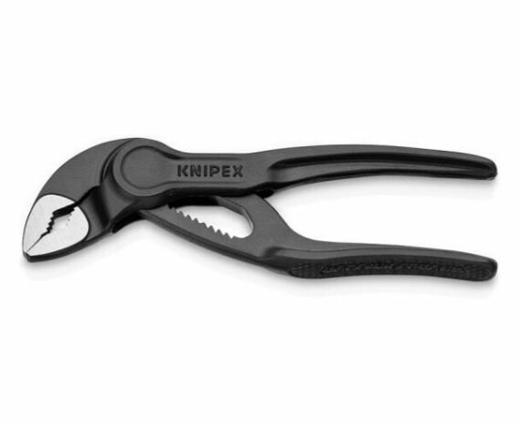 Клещи Cobra XS переставные сантехнические с фиксатором, L-100 мм, KNIPEX 87 00 100 KN-8700100