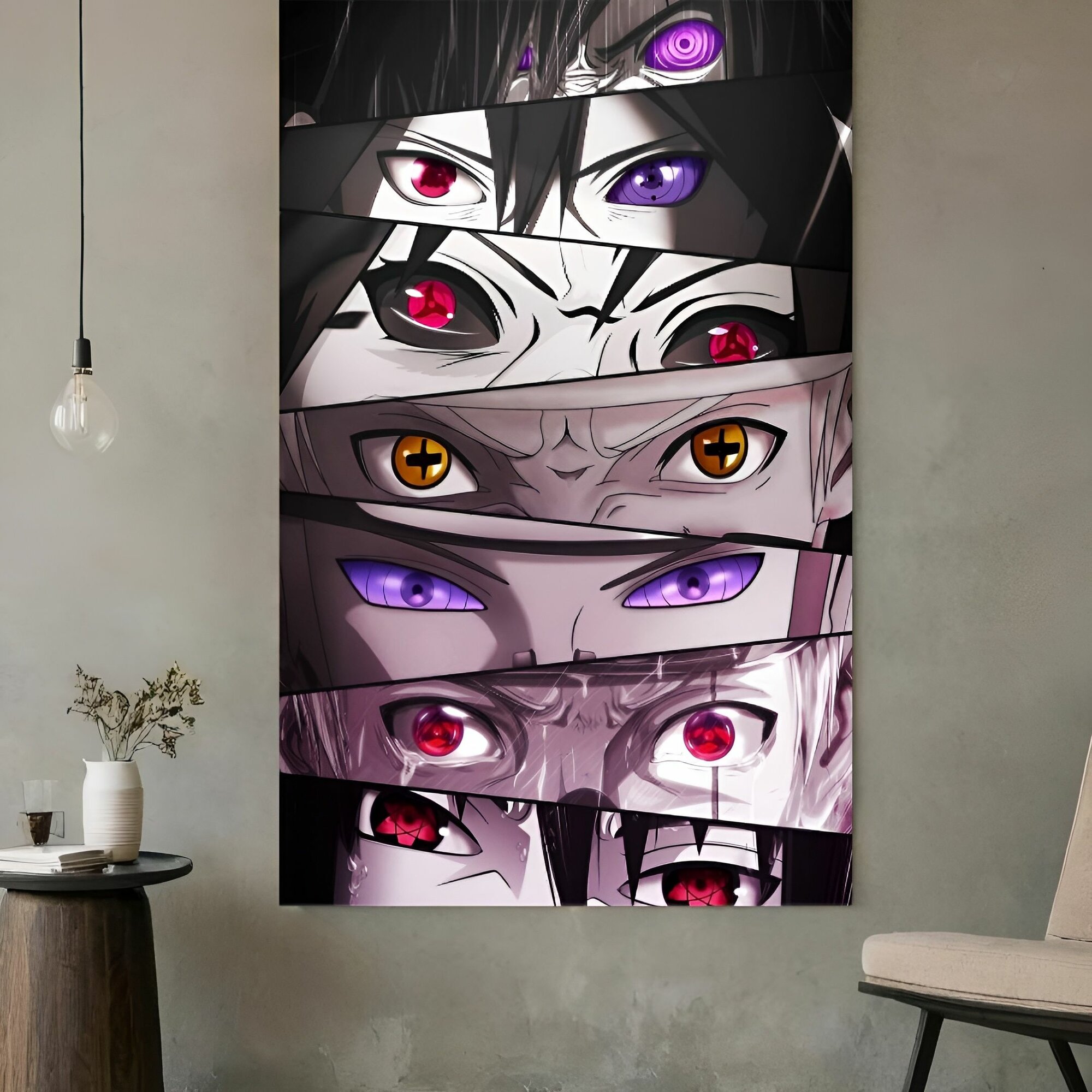 Картина на металле (аниме) Наруто Глаза