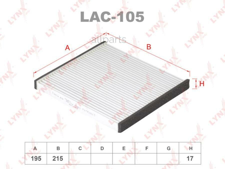 LYNXAUTO LAC105 Фильтр салона