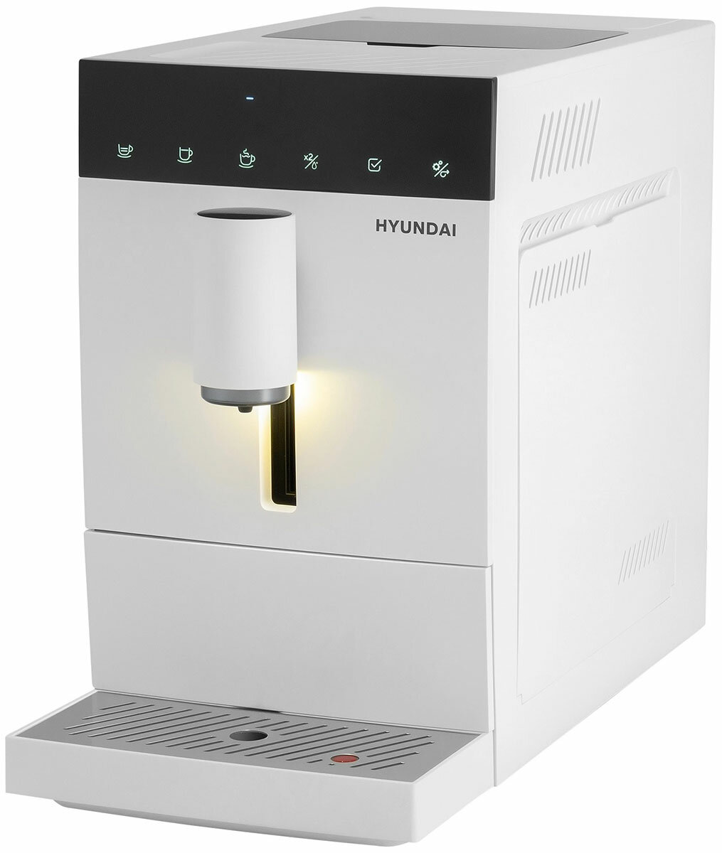 Кофемашина автоматическая Hyundai HAM-4400, 1350 Вт, белый/черный