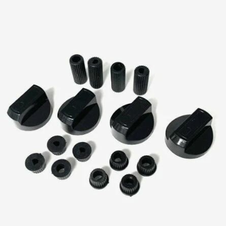 Ручки плиты универсальные комплект 4 шт. WL1034 (черные)