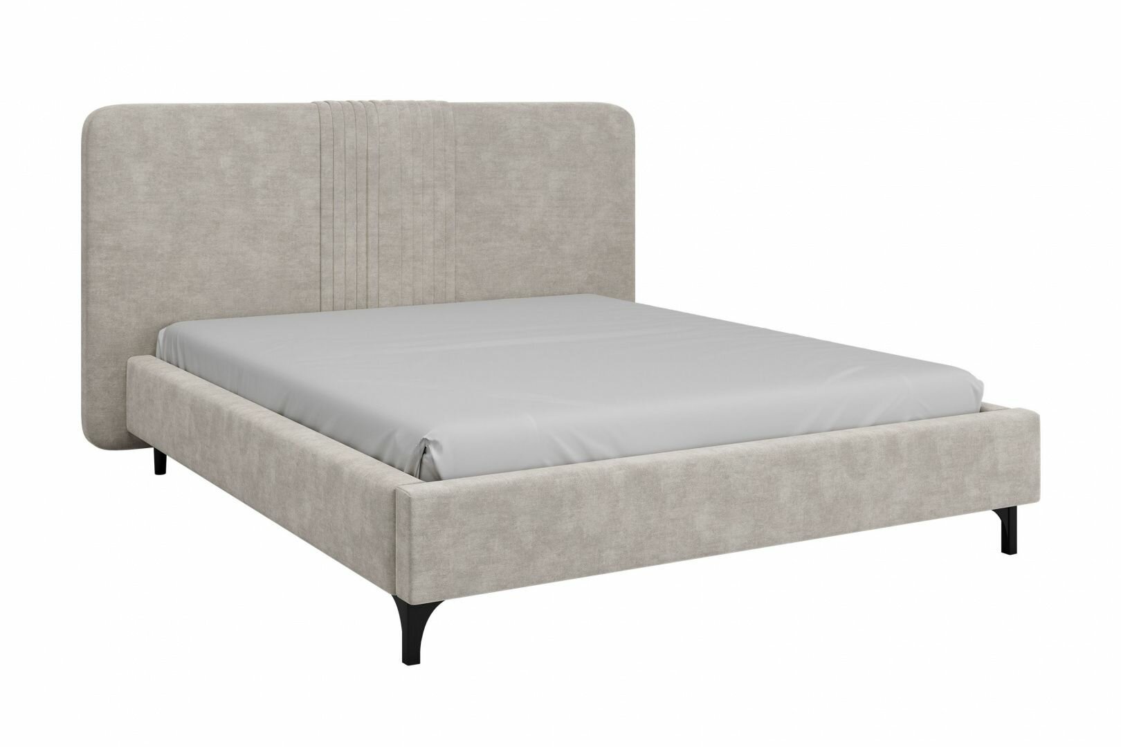 Двуспальная кровать Стелла1 жемчужно-серый 160 х 200