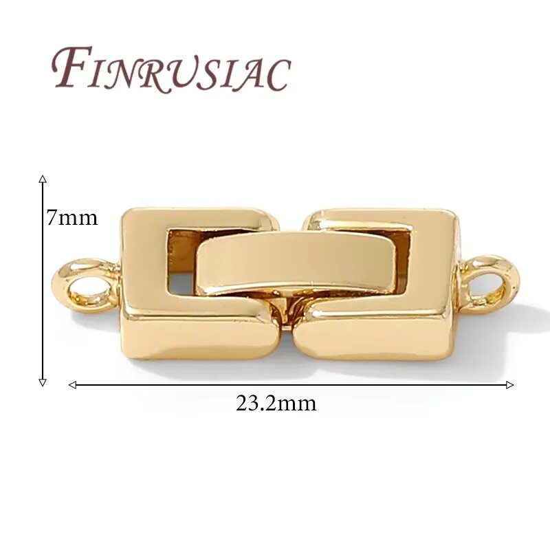 Замки для браслетов FINRUSIAC позолоченные 1 piece, 18k Gold Plated