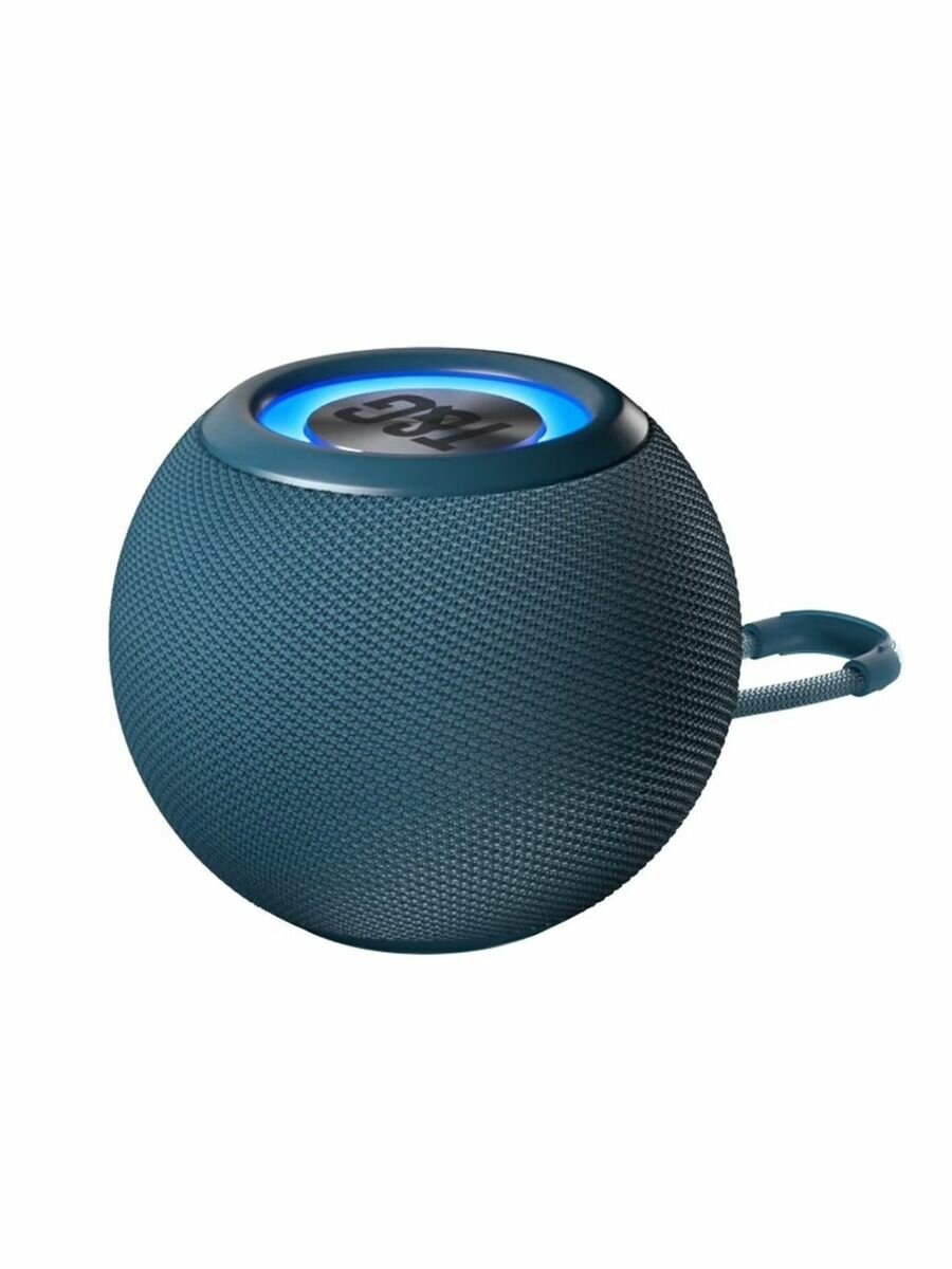 Колонка портативная, Беспроводная колонка Bluetooth с FM-радио, AUX, USB и SD-карт подключи и играй-синий