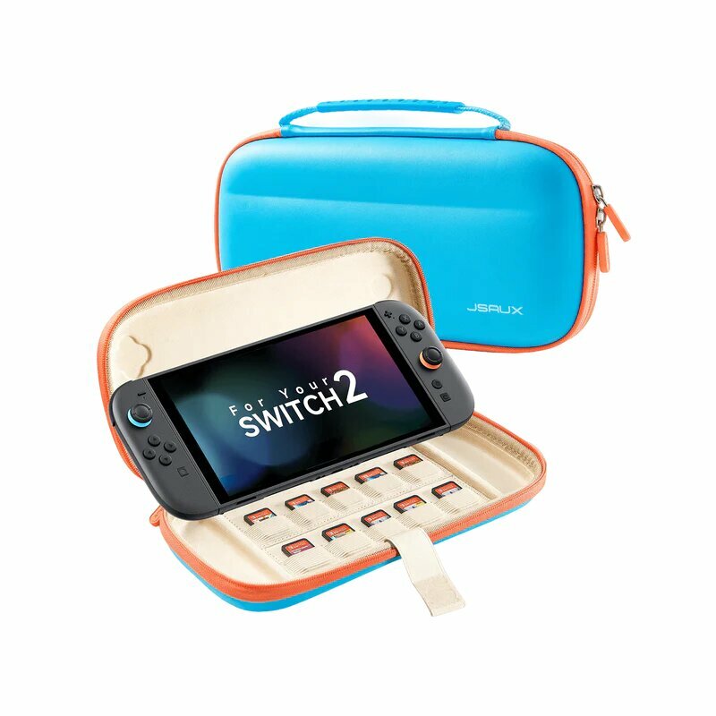 Цветной ультратонкий чехол JSAUX BG0119 для Nintendo Switch 2, синий