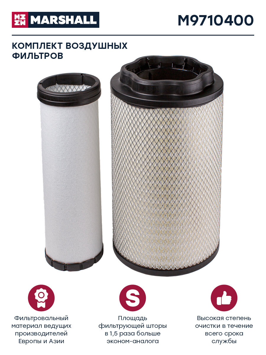 Комплект воздушных фильтров KAMAZ 54901