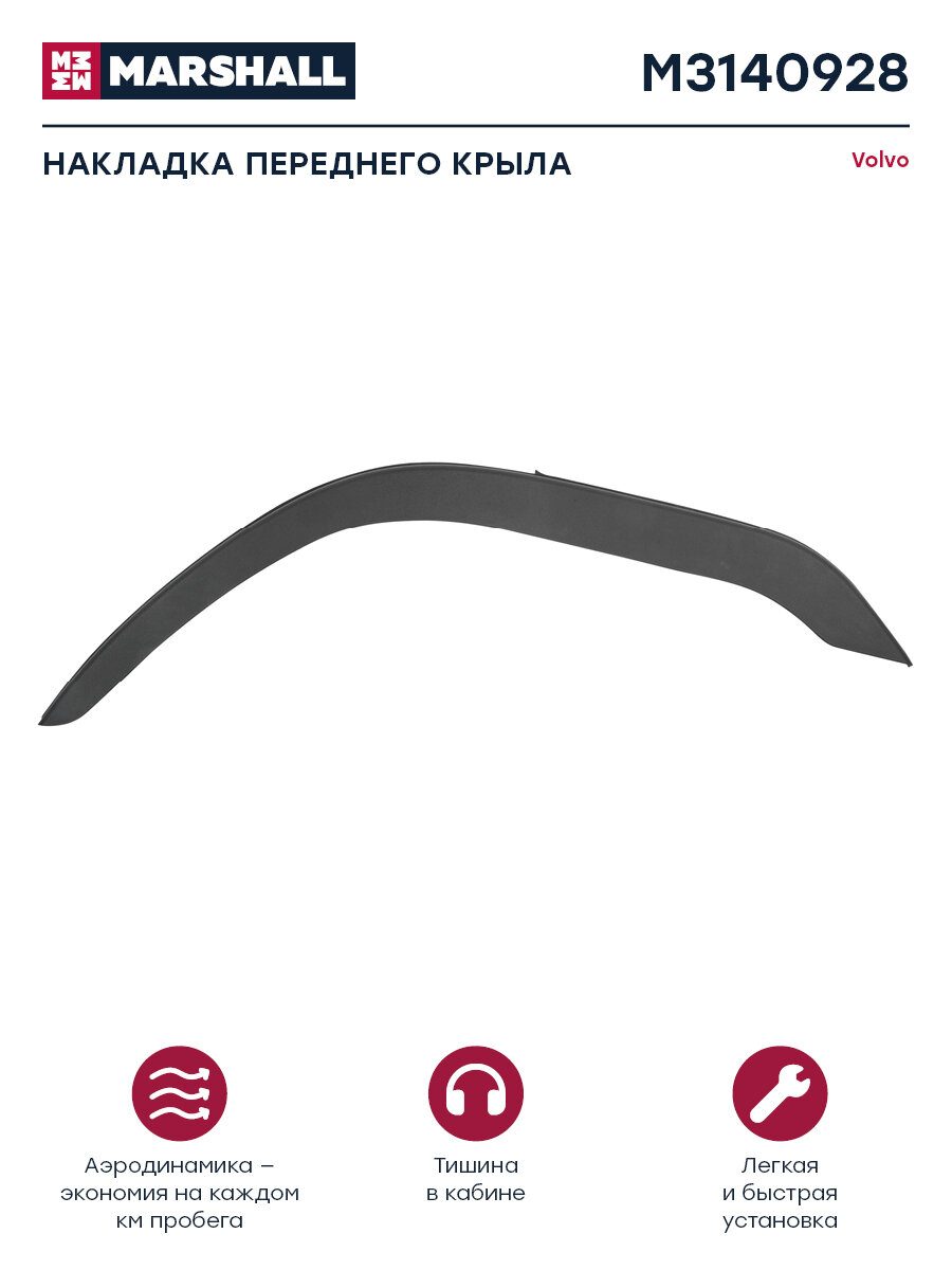 Накладка переднего крыла пластик лев VOLVO