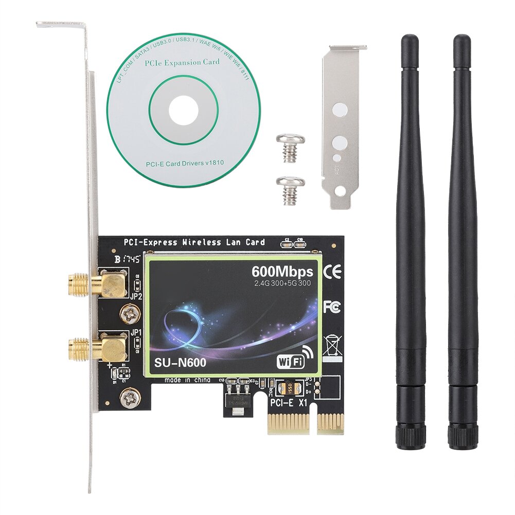 SU N600 PCI-E Desktop Computer High Speed Wireless Network Card for Windows