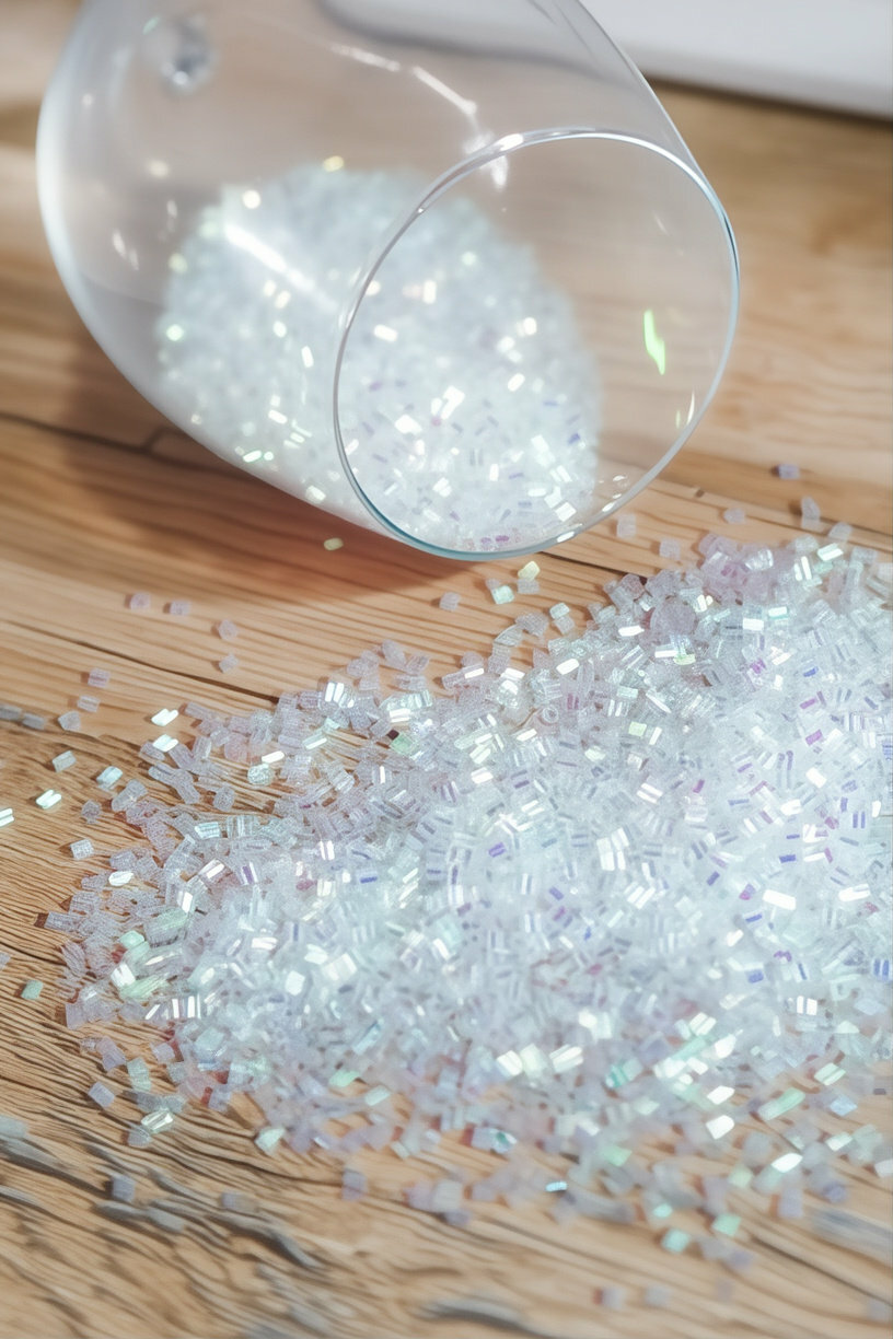 Декоративный наполнитель, конфетти хеллиг, пластик, белый, 20 гр, Winter Deco 1000440-1