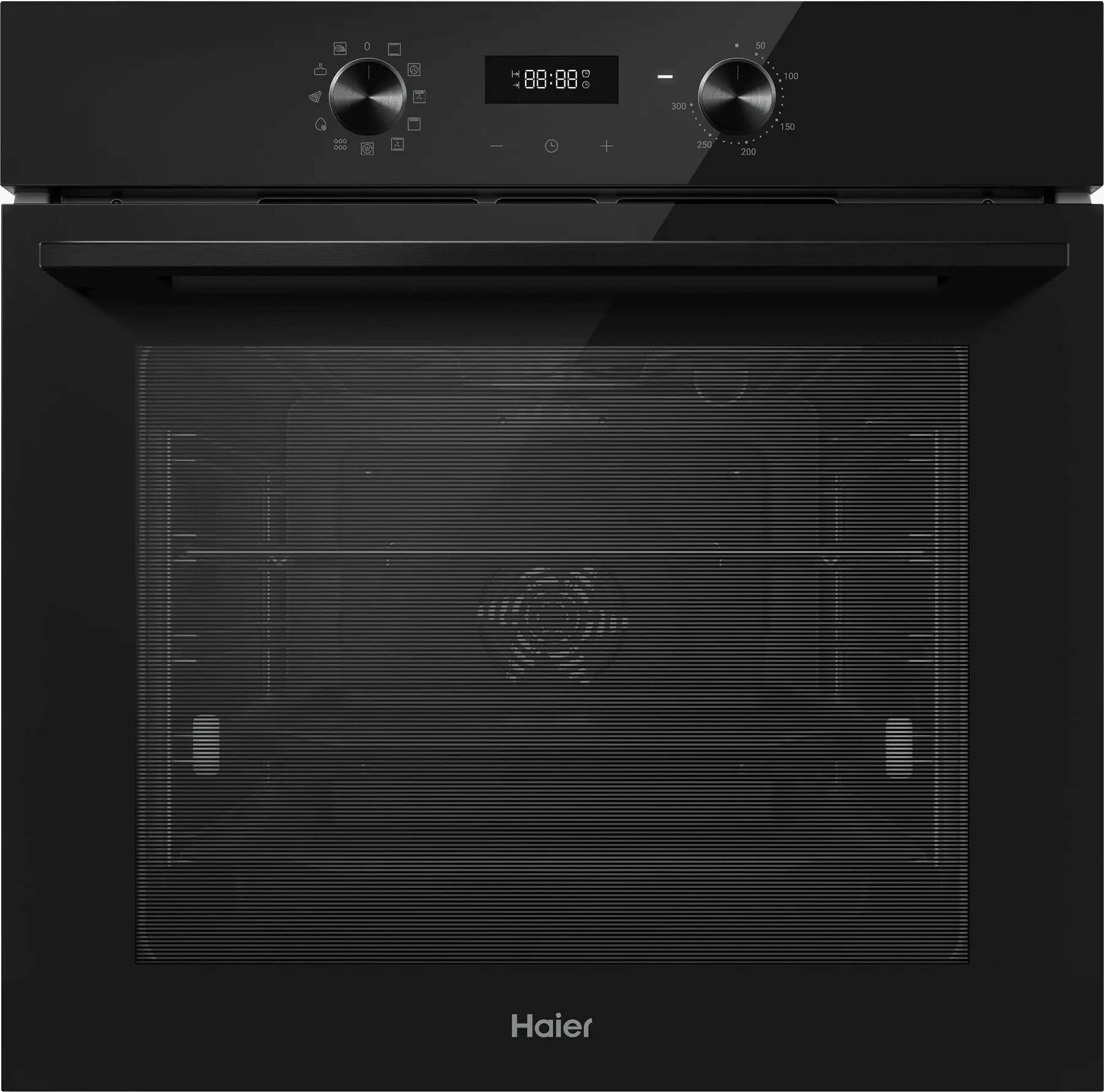 Встраиваемый электрический духовой шкаф Haier HOQ-R2ARN3GB черный, 78 л, 11 режимов, очистка паром, 59.5х56.5х59.5 см