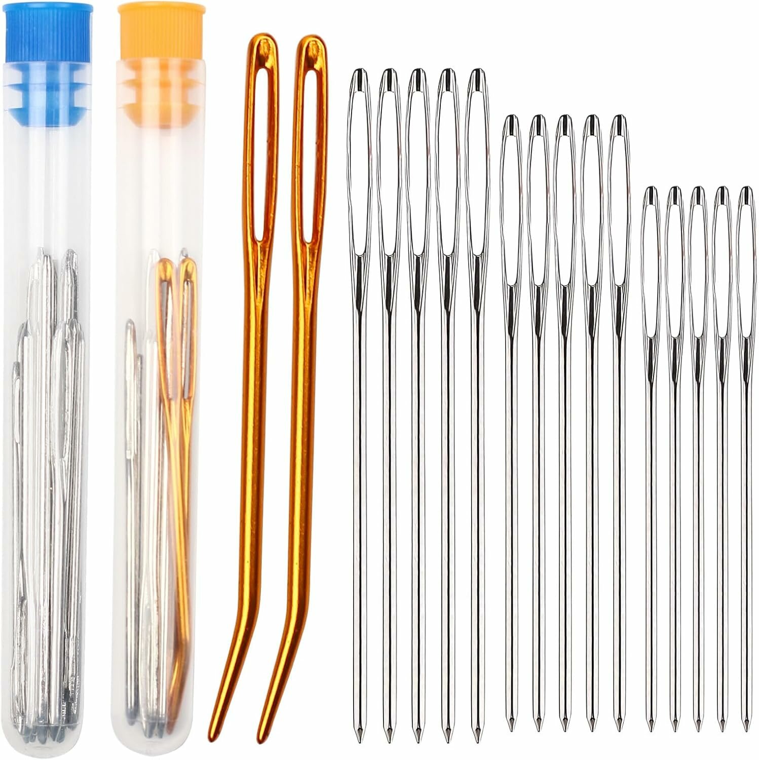 29шт швейные иглы (нержавеющая сталь, тупые) вязальные, дarning, для вязания, крючка, стегания, плетения, рукоделия