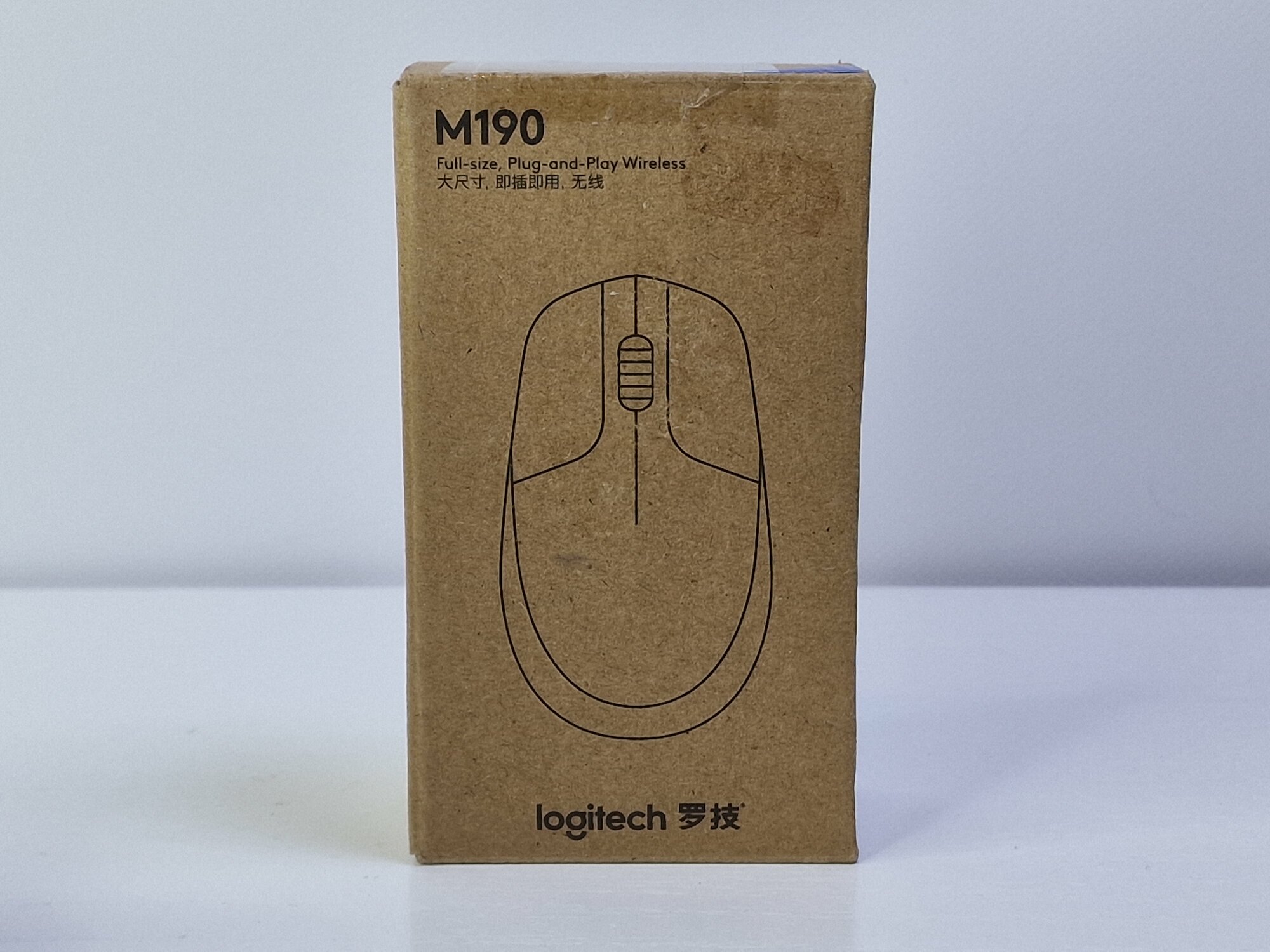 Беспроводная мышь Logitech M190 Full-Size Wireless, 1000 dpi, blue