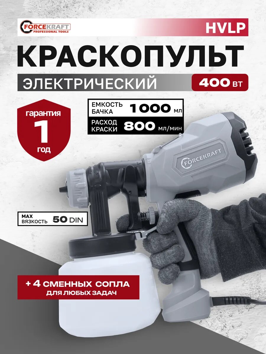Краскопульт электрический (230В, 400Вт)