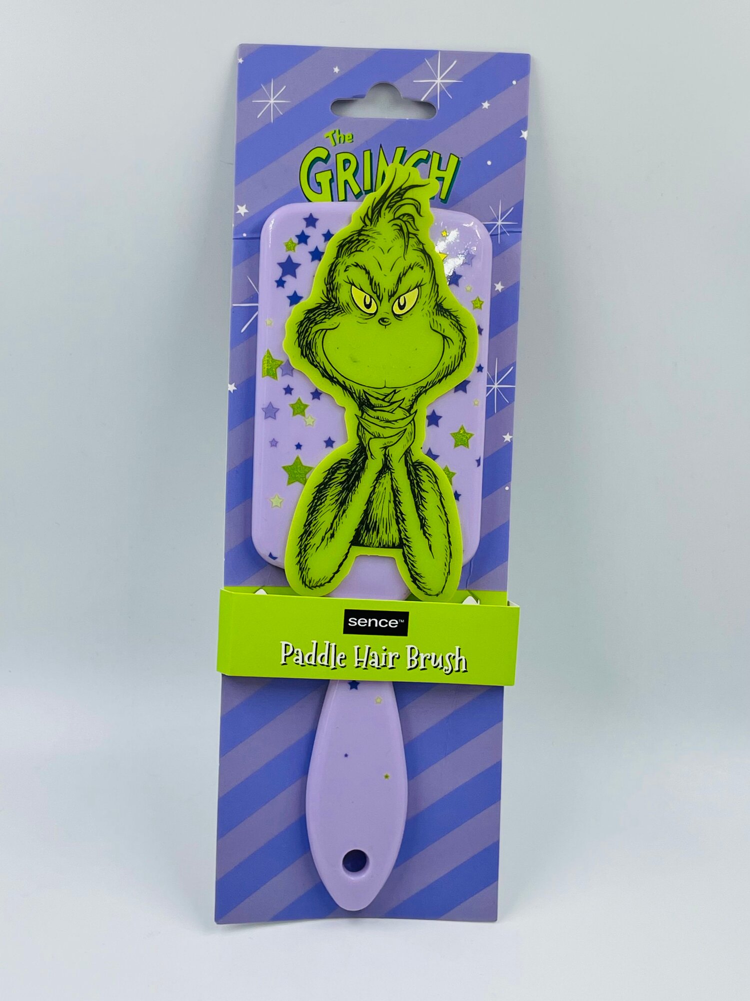 Расческа для волос массажная, GRINCH/гринч, фиолетовая, 22 см