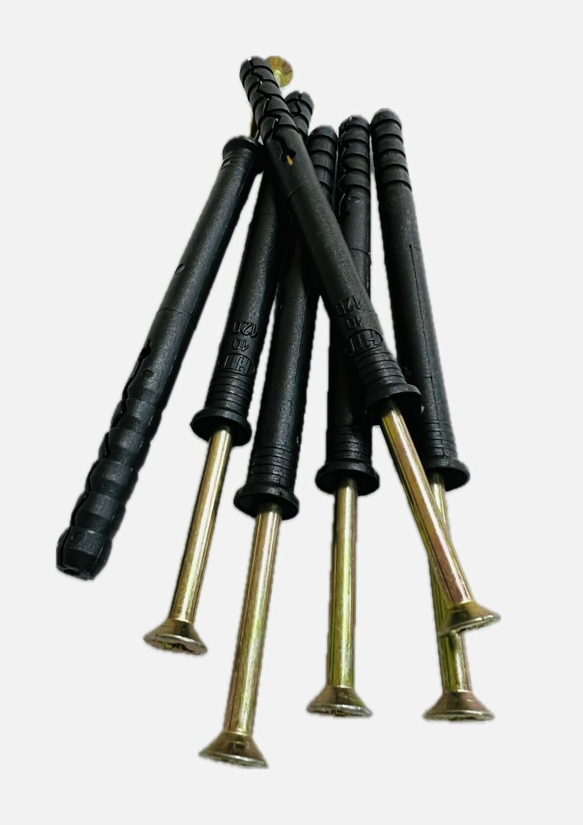 Дюбель с шурупом 10*120 мм серый/черный (10 шт)