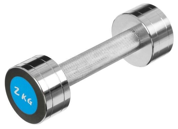 Гантель хромированная 2 кг