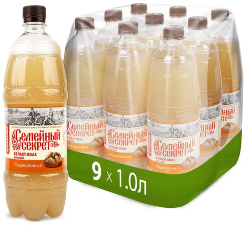 Квас Семейный секрет Традиционный, 1 л, 9 шт. — купить в интернет ...