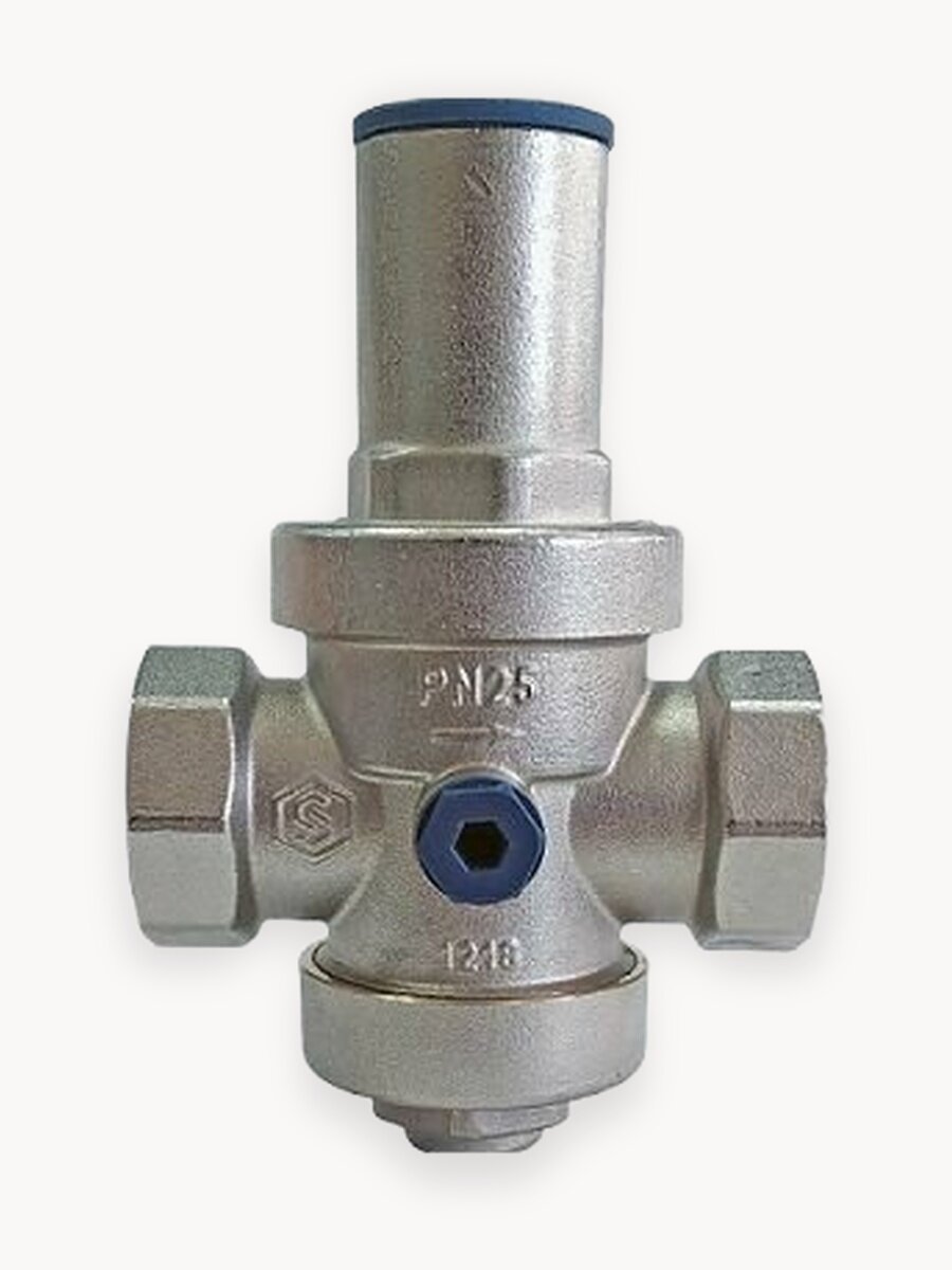 Редуктор давления STOUT PN25 вн/вн 1/2" с выходом под манометр