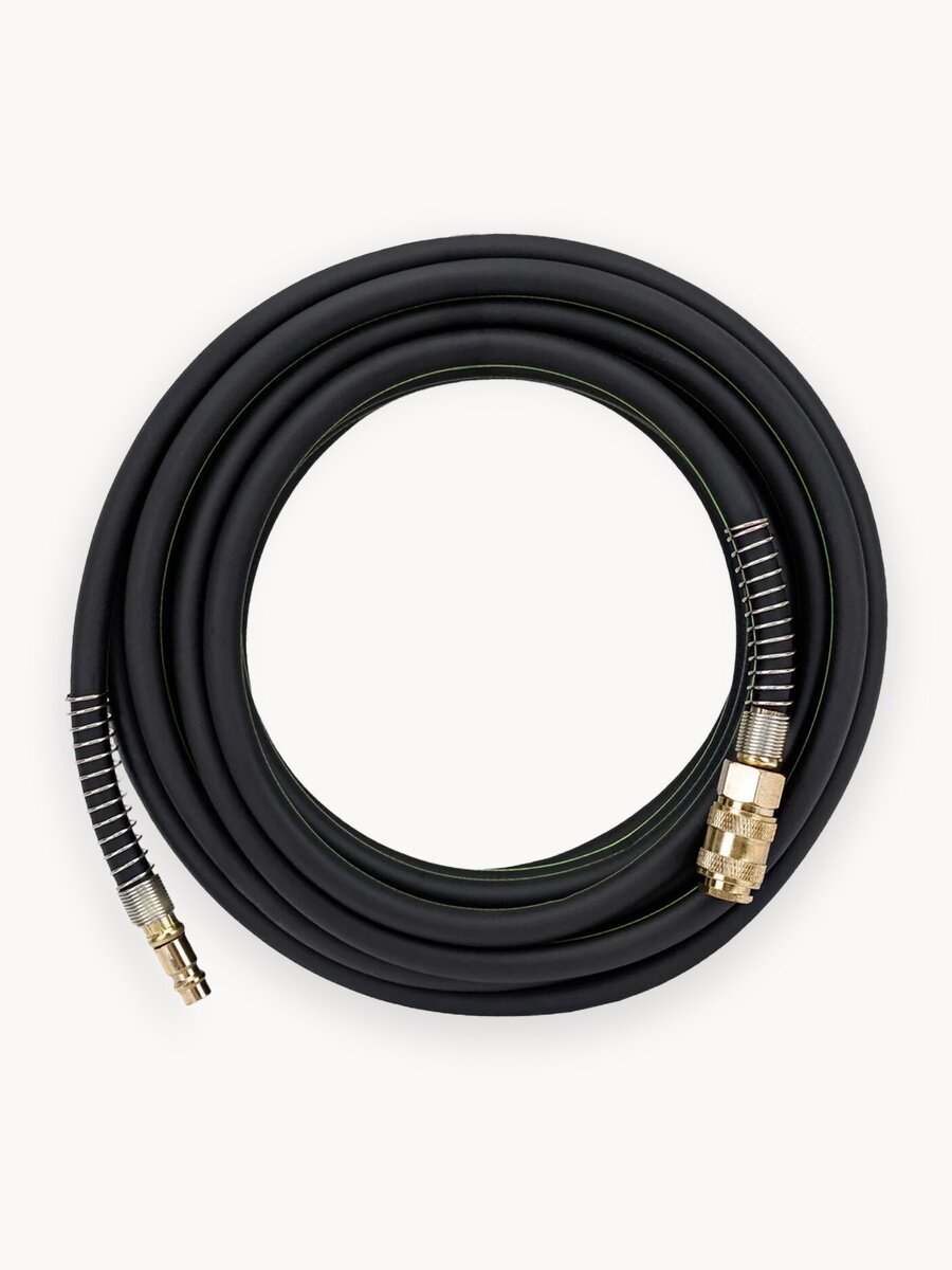 Шланг для компрессора маслостойкий армированный ECO 10/16 мм 10 м быстросъемами (AHR-1010)