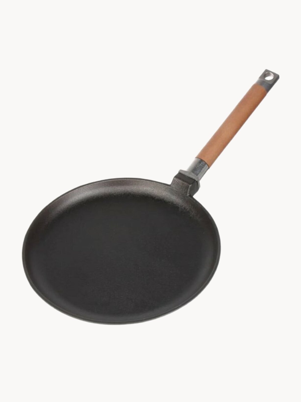 Сковорода блинная Гардарика 24 см, со съемной ручкой, чугун (0424)