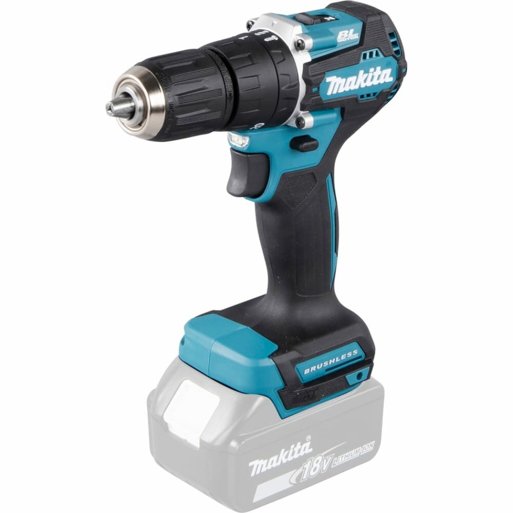 Дрель-шуруповерт Makita DHP487Z, бесщеточный BL-двигатель, 18В, 40Нм, 2 скорости