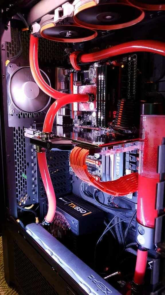 Гребенка для кабелей в компьютере (комплект из 6 шт)/красный