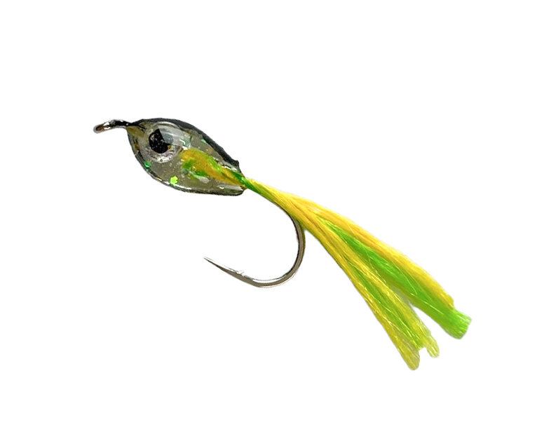 Уловка Стример Малек 3D №8 Fluo цитрусовый/желтый приманка для спиннинговой рыбалки