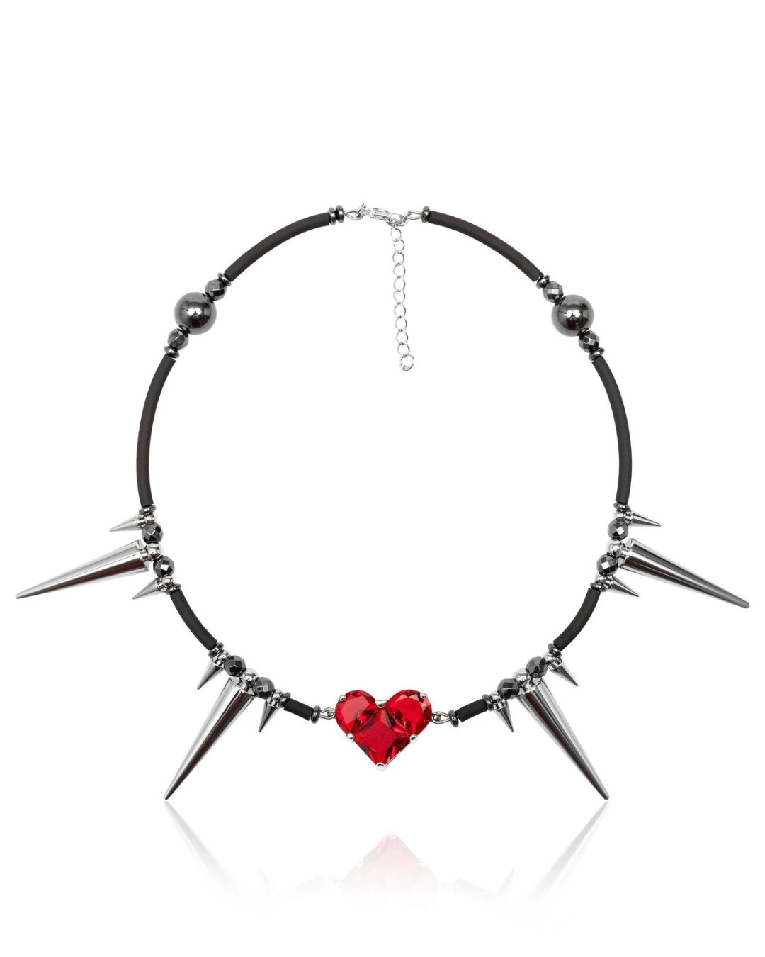 Чокер, каучук, хрусталь