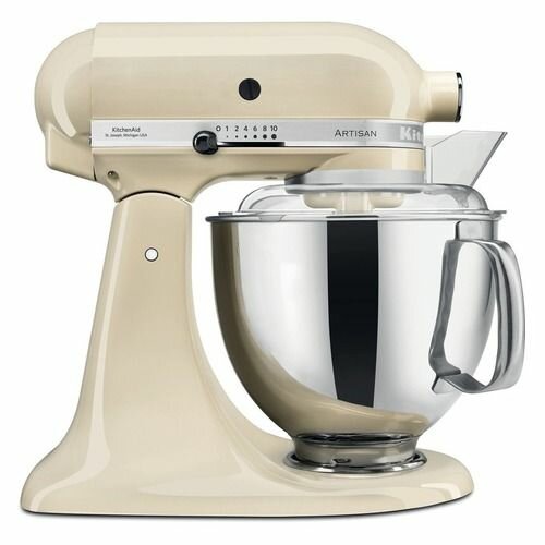 Миксер планетарный KitchenAid 5KSM175PS, 300Вт, кремовый [5ksm175pseac]