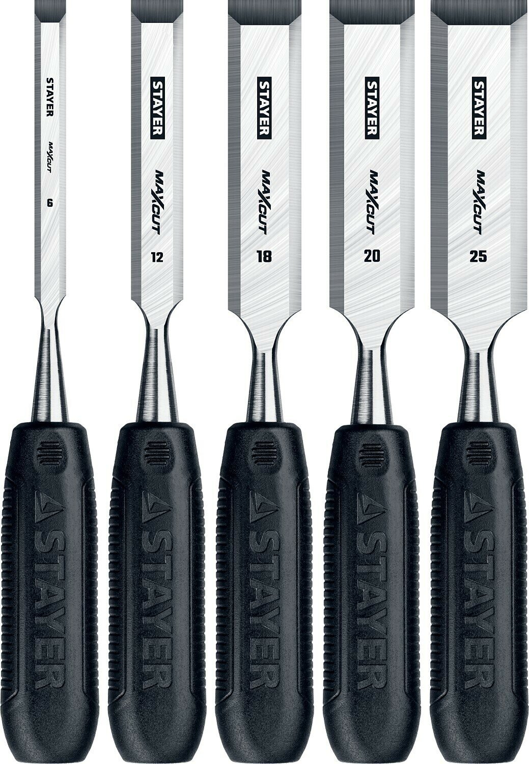 STAYER Max-Cut, 5 предм, набор стамесок (1820-H5)