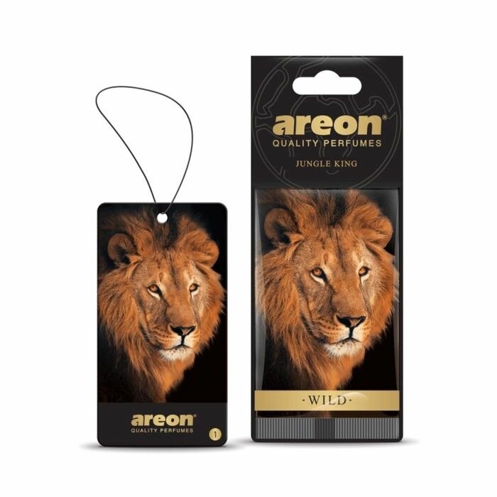 Ароматизатор Areon "Wild", Jungle King, на зеркало, 704-AW-01