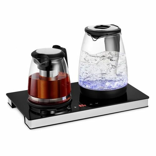 Чайный набор KitFort КТ-6181, 1500Вт, черный и нержавеющая сталь