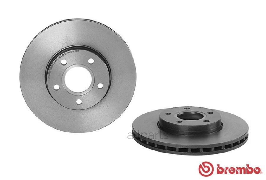 BREMBO 09. A905.11 Диск тормозной передний FORD FOCUS 2/VOLVO /VENT. D=278MM BREMBO 09. A905.11
