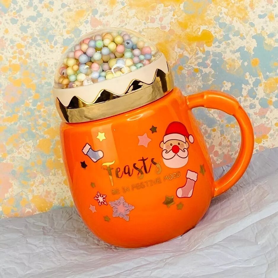 Детская кружка 470мл с крышкой Фарфор 315-005 118-315-005