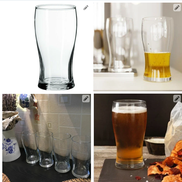 Бокал для пива икеа. Франция. Стекло 500 мл. Арт. 502.093.37