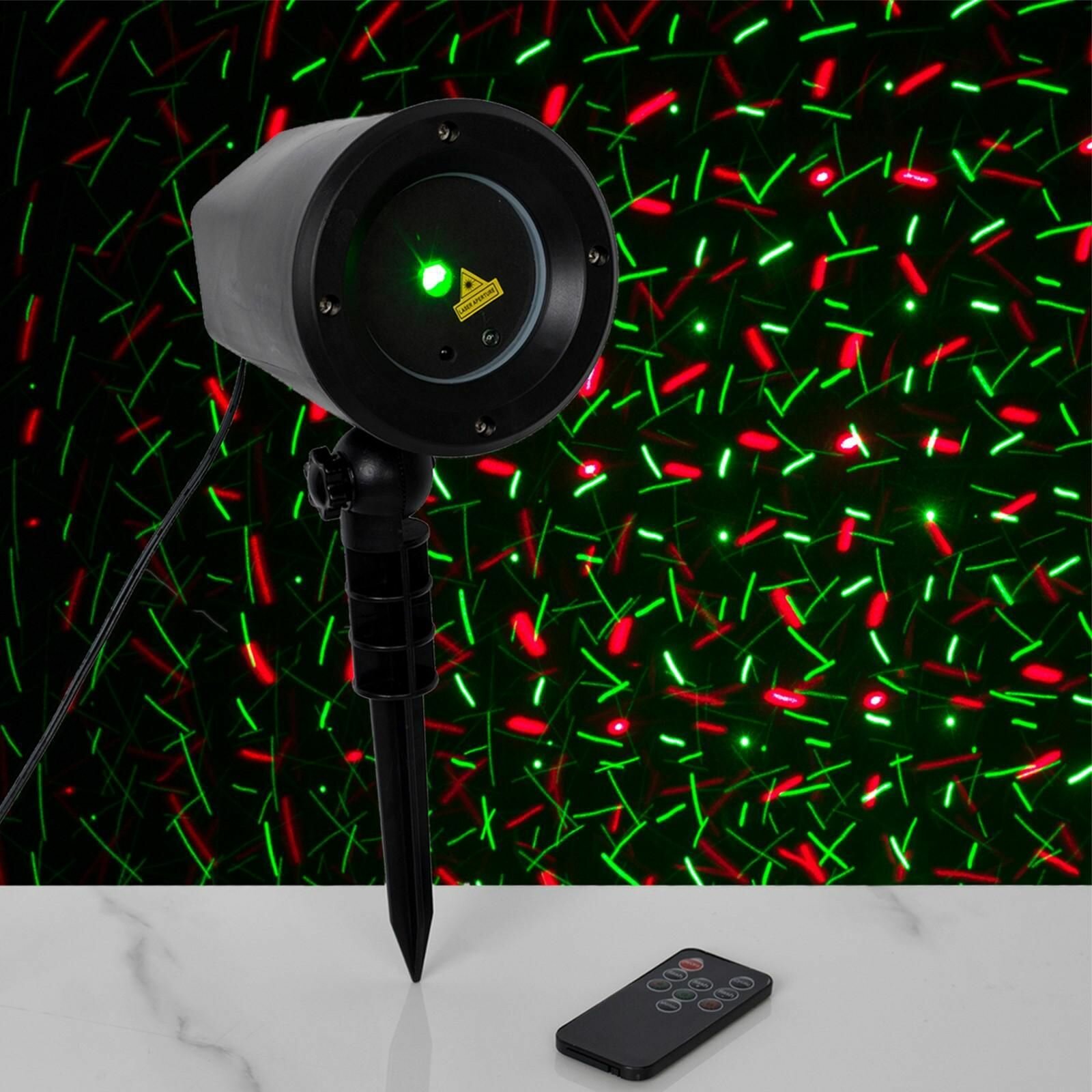 Световой прибор "Снежинки", светодиодная сценическая диско-лампа, новогодний проектор, праздничное интерьерное и уличное украшение, освещение на Новый год, IP65, свечение холодное белое, 12 В