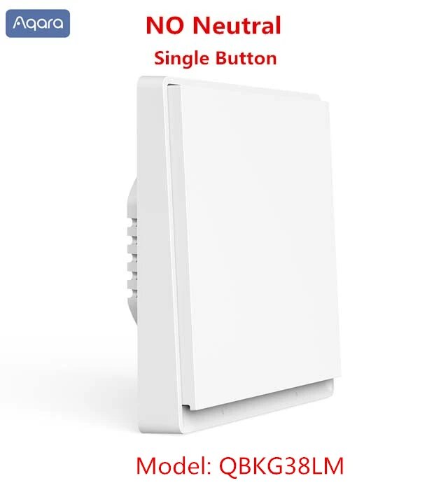Aqara Smart Wall Switch E1 Zigbee 3.0 No Neutral 1key